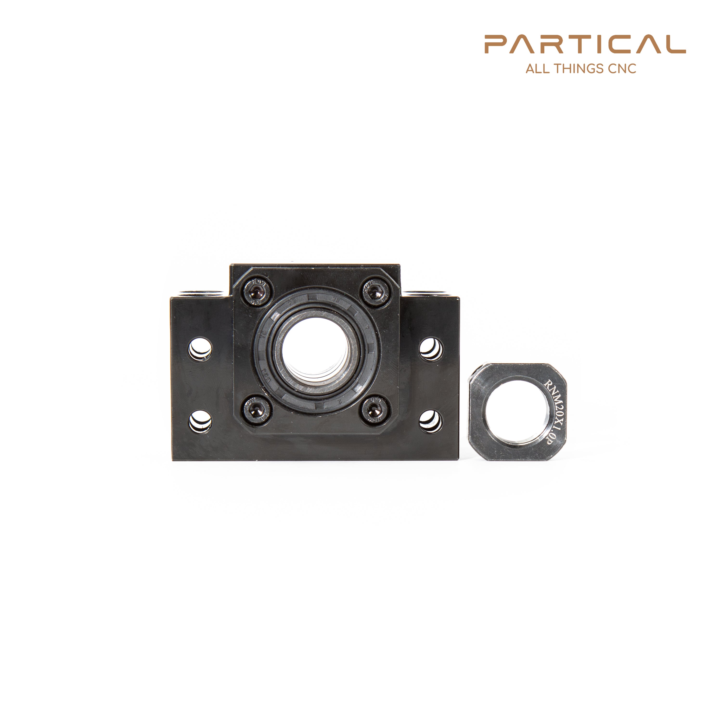 CNC Router Ball Screw Fixed End Support Unit BK20 with Lock Nut – PARTICAL